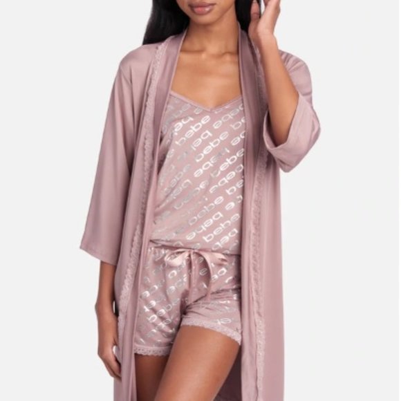 bebe | Intimates & Sleepwear | 78 New M 68 Bebe 3 Piece Bebe Logo ...